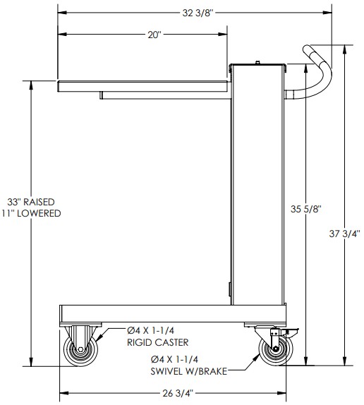 Order ETS-230 by Vestil ETT Series Self Elevating Table - US Mega Store