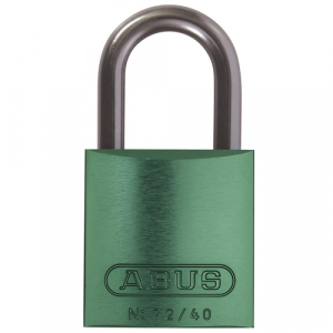 Order 72/40 KD Green by Abus 09575 72 Series Green Aluminum Padlock, - US Mega Store