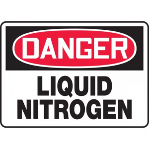 Order MCHL115VA by Accuform Aluminum OSHA Sign "Danger Liquid Nitrogen ...