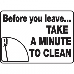 Order MHSK516XL10 by Accuform 10" x 14" Safety Sign "Before You Leave ...