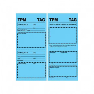 Order MMT109CPP by Accuform 8-1/2" x 3-7/8" Cardstock Tag "TPM Blue Tag ...