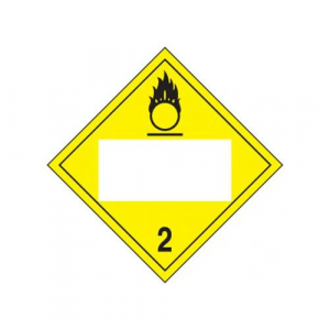 Order MPL425FV25 by Accuform Blank DOT Placard Hazard Class 2 "Oxygen ...