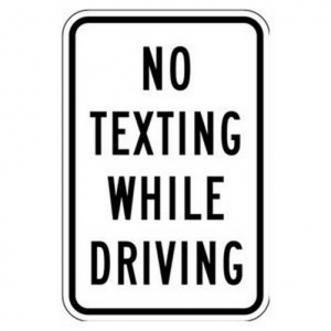 Order 141811 by Brady No Texting While Driving It'S The Law Sign - US ...