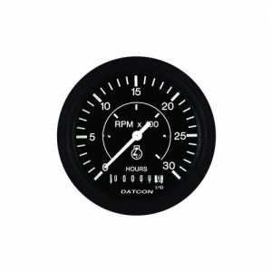 Order 103678 by Datcon 24A30 Tachometer with Hourmeter, 12 V, Black ...