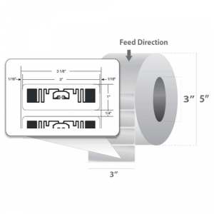 Order 10026454 by Zebra Z-Perform 1500t, TT Coated Paper RFID Label, 3 ...