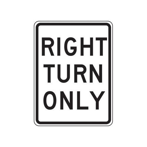 Order FRR299HP by Accuform Traffic Sign "Right Turn Only" High ...