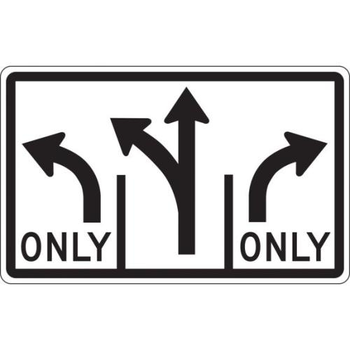 Order FRR658RA by Accuform Lane Guidance Sign "Advance Intersection ...