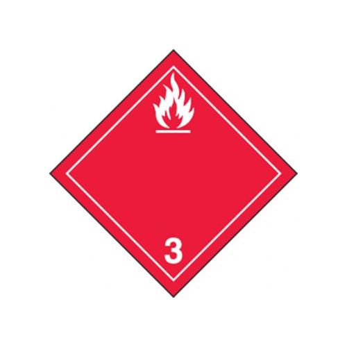 Order TCP313RM25 by Accuform TDG Placard Red "Class 3" - US Mega Store