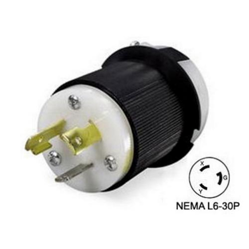 Order Plug-L6-30P by Across NEMA L6-30P 250 Volt 30 Amp Twist-Lock Plug ...