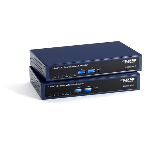 Order LR0301A-KIT by BlackBox 1-Port T1/E1 Ethernet Network Extender ...
