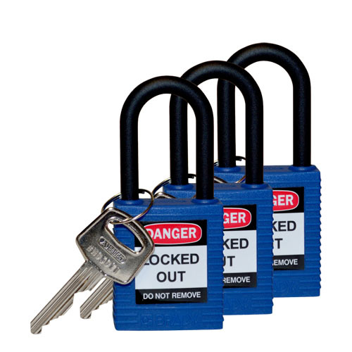 Order 123334 by Brady Blue Nylon Safety Padlock with 1.5" Shackle - US ...