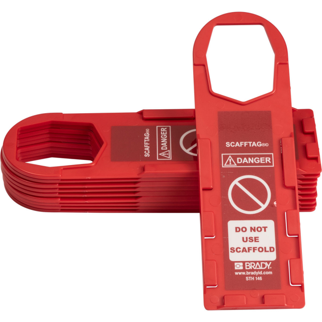 Order SCAF-STH146 by Brady Scafftag Tag Holder, White on Red - US Mega ...