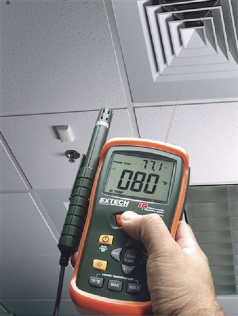 Order RH101 by Extech Hygro-Thermometer with IR Thermometer & Probe ...