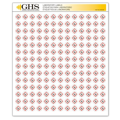 Order GHS1232 by GHS Safety 0.5" Skull Crossbones Pictogram Label - US ...