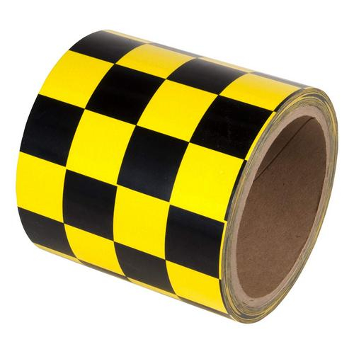 Order LCB620 by GHS Safety Yellow/Black Checker Tape, 6" x 108' - US ...