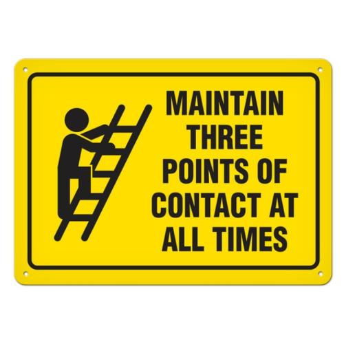 Order SA5075P by GHS Safety Sign "Maintain Three Points of Contact", 7 ...