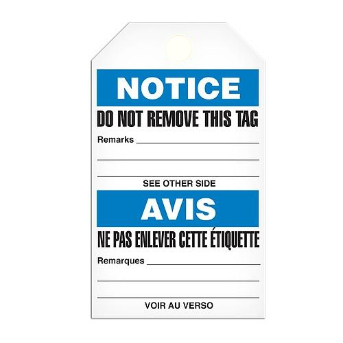 Order TG7025PT by GHS Safety Notice Tag "To Be Used By Employees Only ...