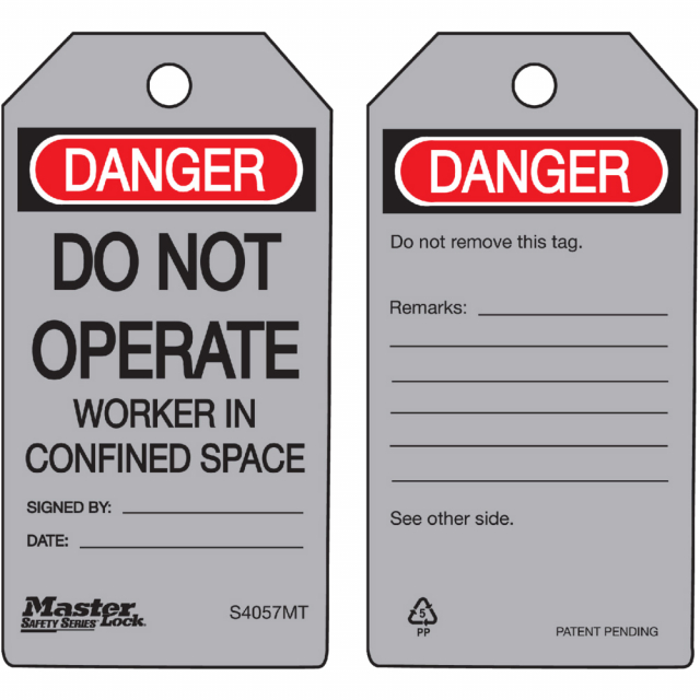 Order S4057MT by Master Lock Safety Tag "Danger Do Not Operate ...