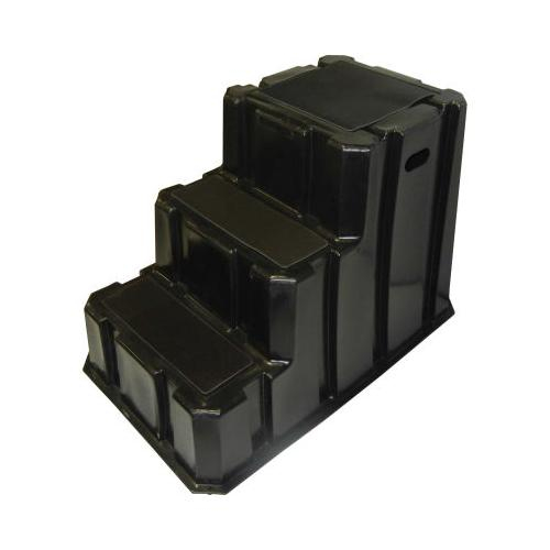 Order NST-3 BK by US Roto Molding 26" x 42" x 28" Black 3 Step Nestable ...