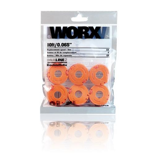 Order WA0010 by Worx Replacement Spools w/Line, 6-Pack - US Mega Store